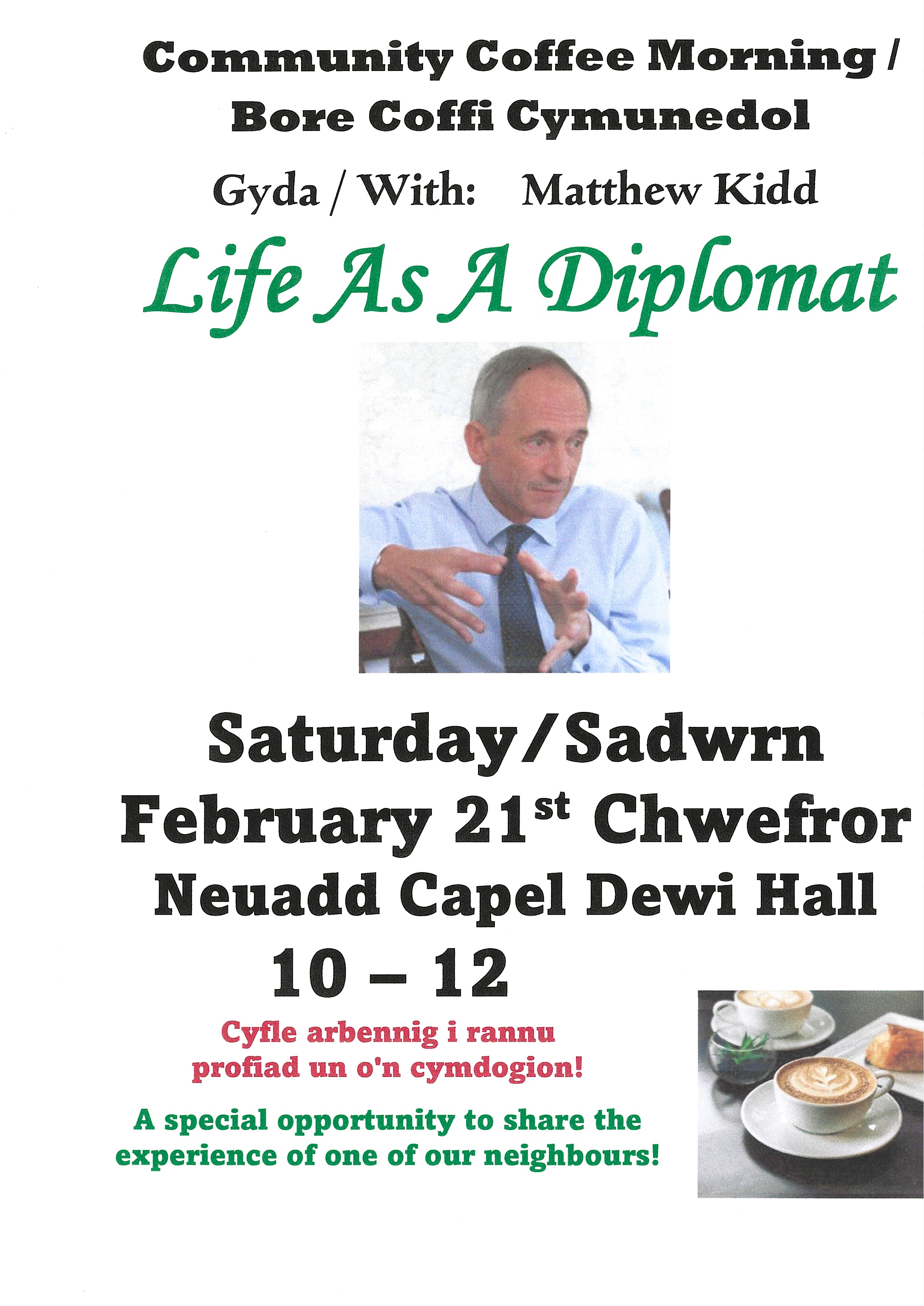 February Community Coffee Morning at Capel Dewi